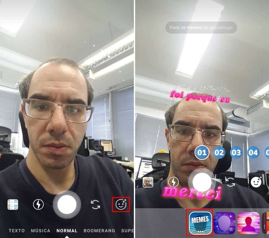 Como usar o filtro de pacote de memes do Instagram - Olhar Digital