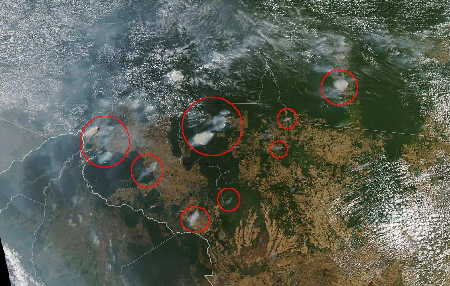 Fotos de satélites da Nasa mostram queimadas na Amazônia - Olhar Digital