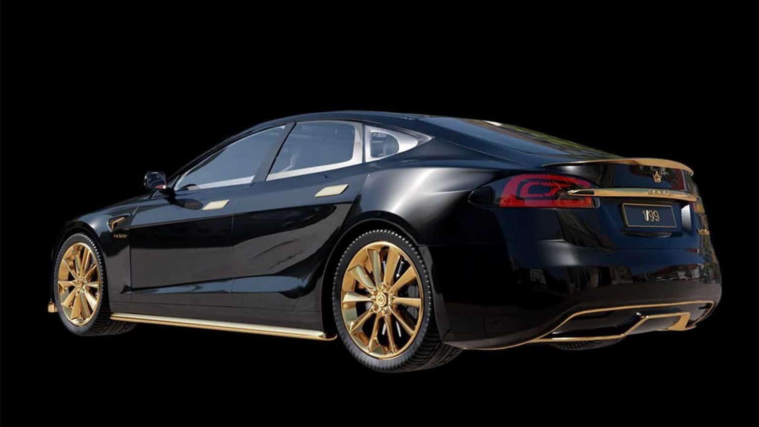 Tesla mais caro do mundo é um Model S banhado a ouro - Olhar Digital