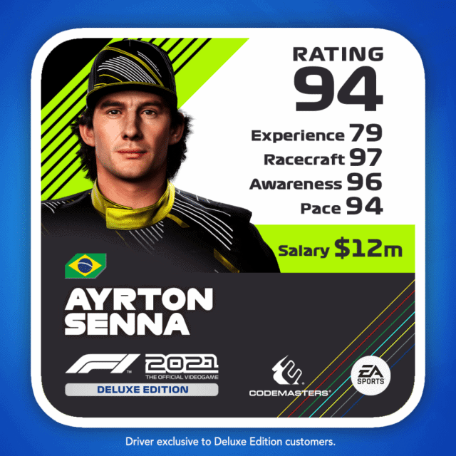 F1 2021 Digital Deluxe terá Ayrton Senna e Felipe Massa - Olhar Digital