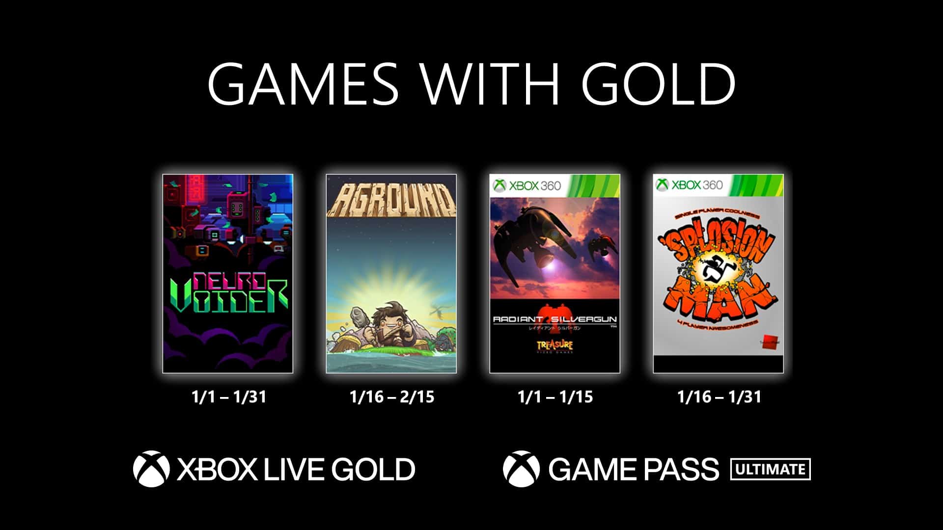 Xbox Unveils New Games With Gold for January