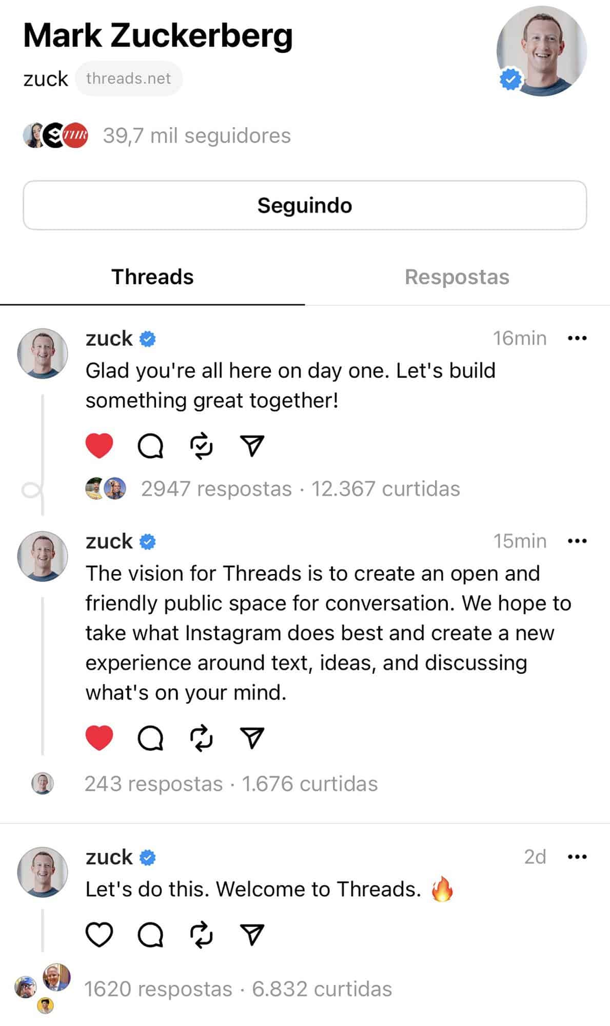 Threads "tá on": Meta lança oficialmente rival do Twitter